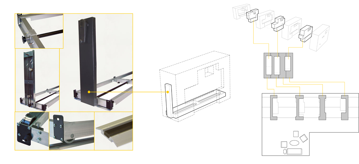 Collapsable Workstations by Taylor and Miller Architecture and Design ...