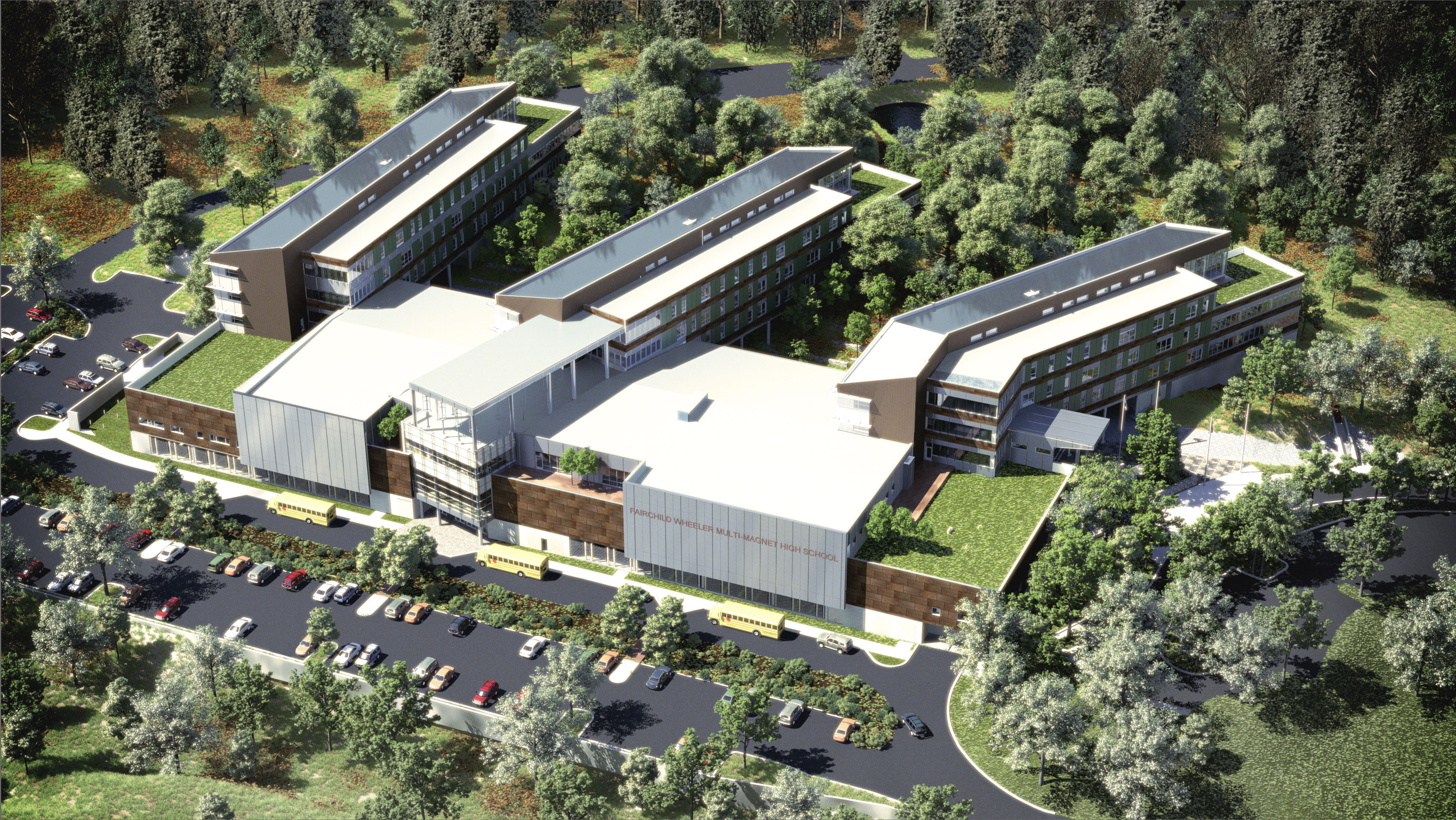 Fairchild Wheeler Inter-District Magnet Campus by JCJ Architecture ...
