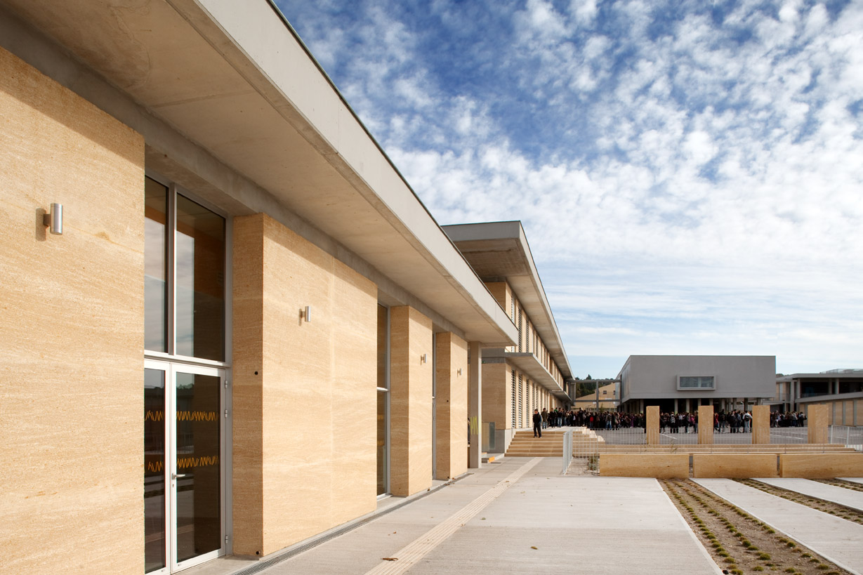 higth school in Morieres Les Avignon by NBJ architects - Architizer