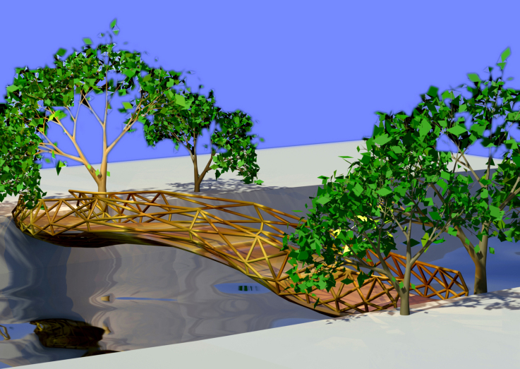 WZQ Diagrid Bridge - Architizer Competition 2011 - Architizer