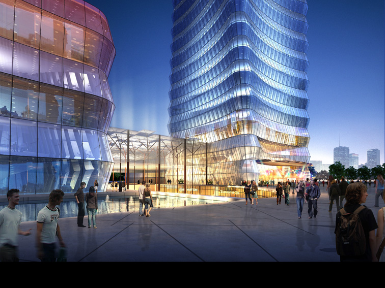 Jiangdu landmark tower - Architizer