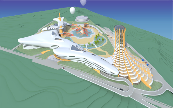 Multipurpose complex "Atoll" with waterparks by Architect bureau BOGDAN ...