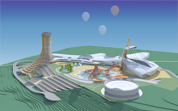 Multipurpose complex "Atoll" with waterparks by Architect bureau BOGDAN ...