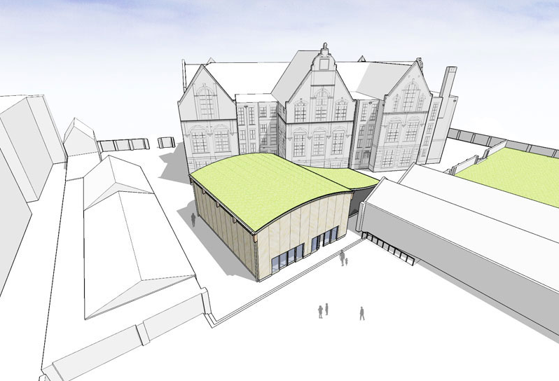 Fulham Prep School Sports Hall by Hans Haenlein Architects - Architizer