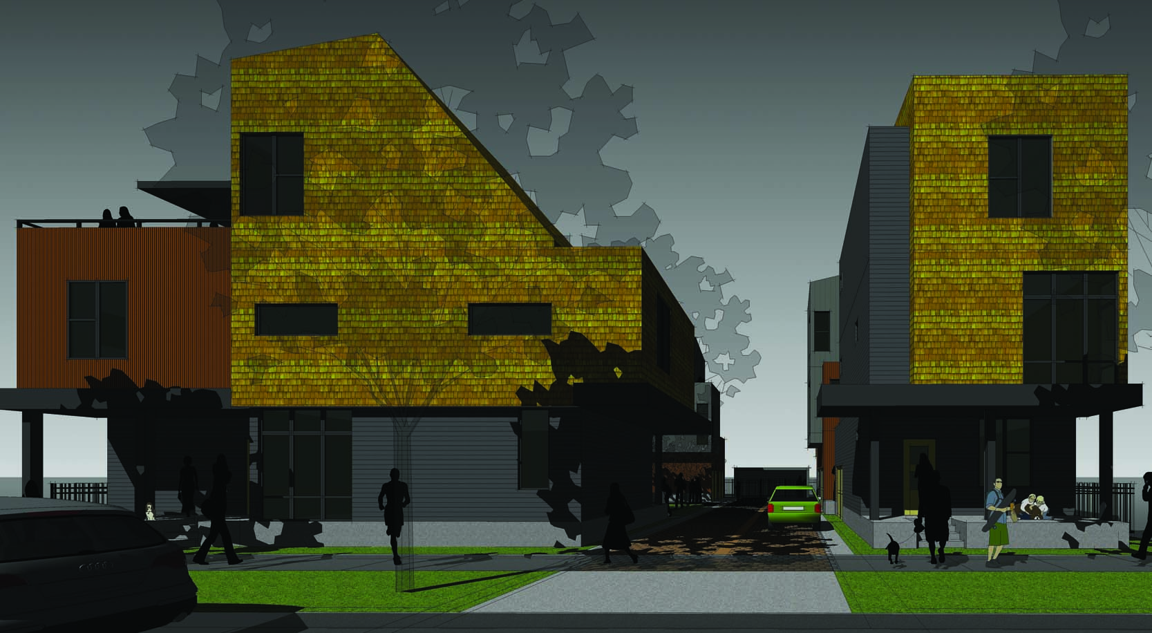 7-Pack, Courtyard Housing by INFILL, pllc - Architizer