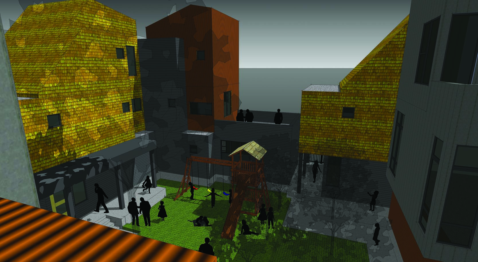 7-Pack, Courtyard Housing by INFILL, pllc - Architizer