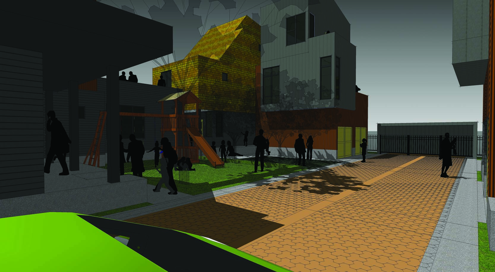 7-Pack, Courtyard Housing by INFILL, pllc - Architizer