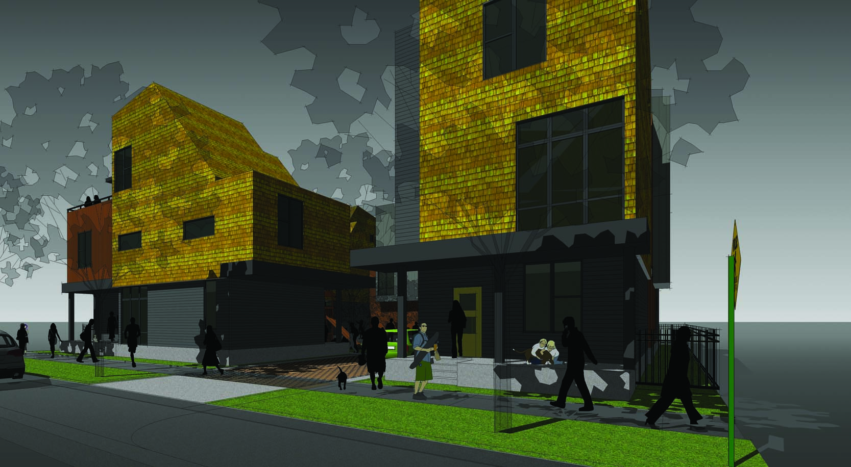 7-Pack, Courtyard Housing by INFILL, pllc - Architizer