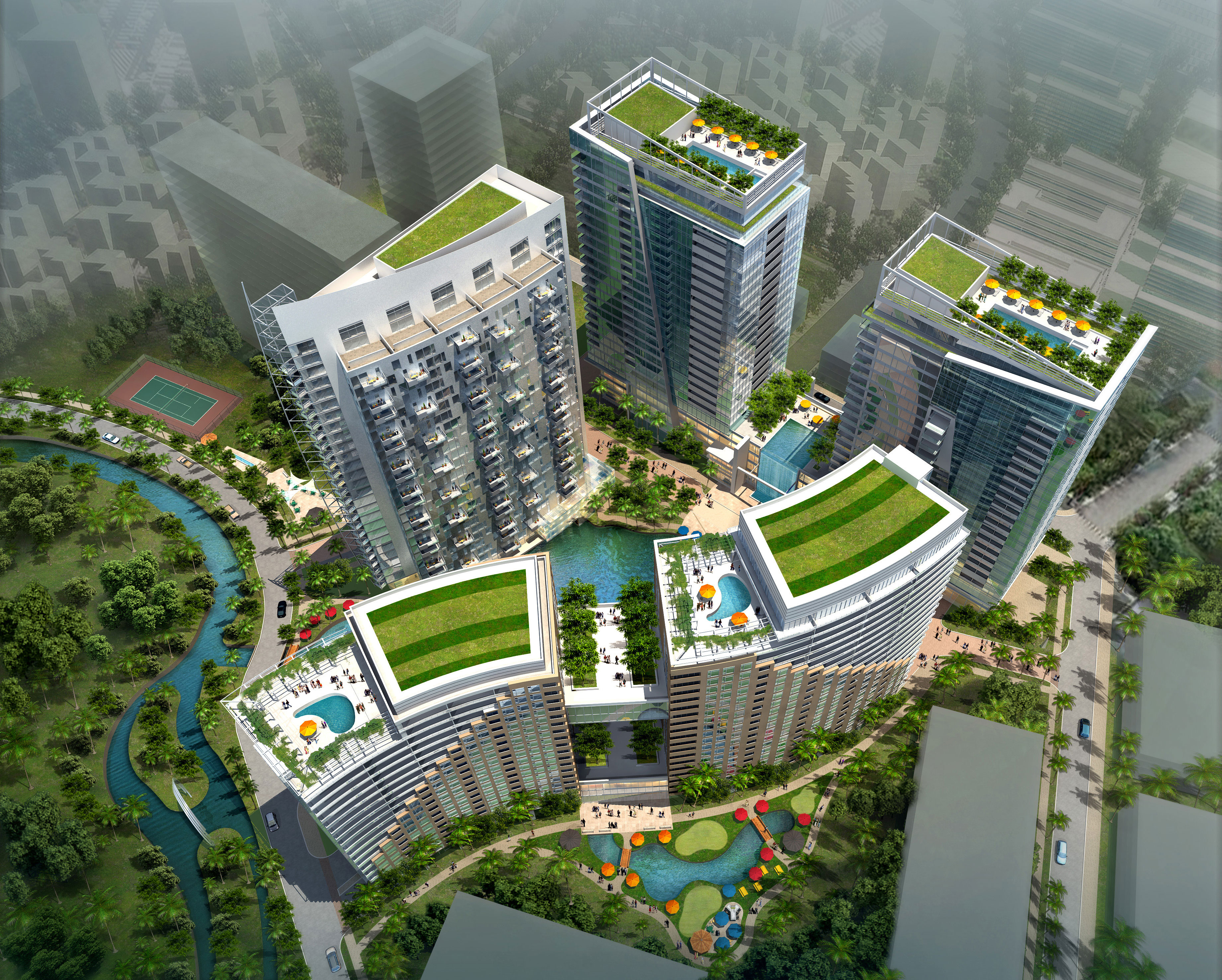 The Five Residential Towers Development - Architizer