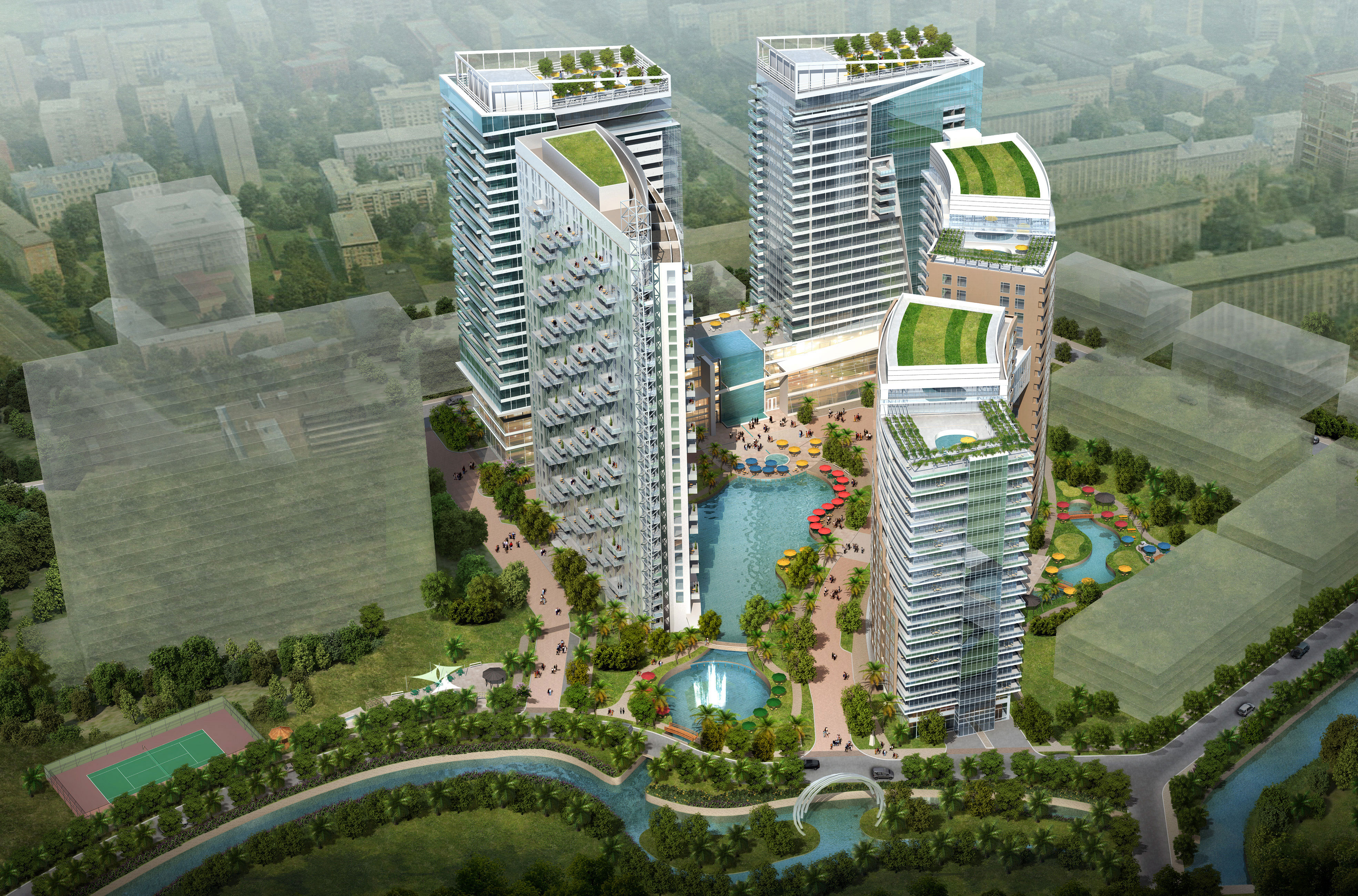 The Five Residential Towers Development - Architizer