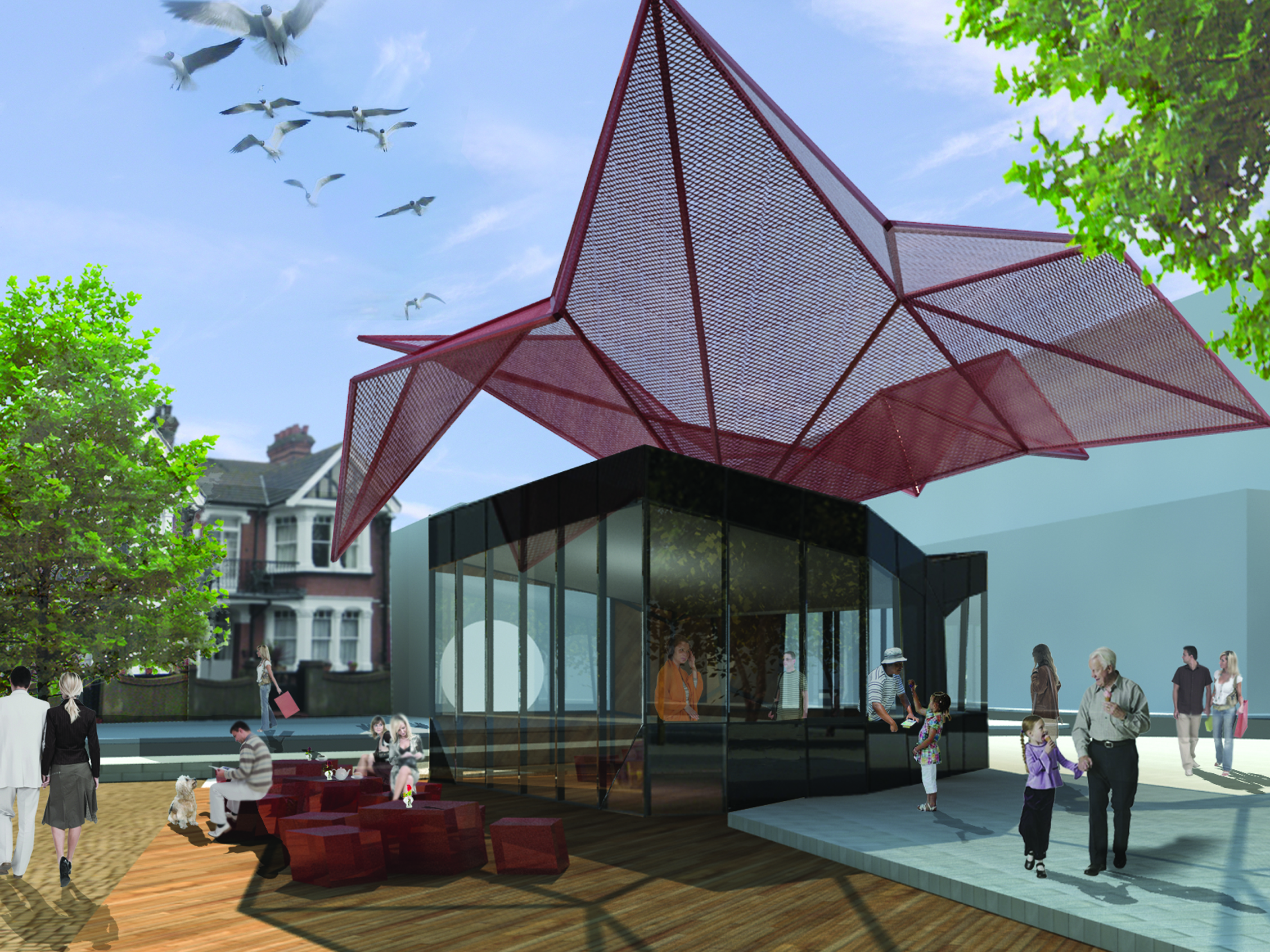 Warrior Square Gardens Pavilion by magma architecture - Architizer