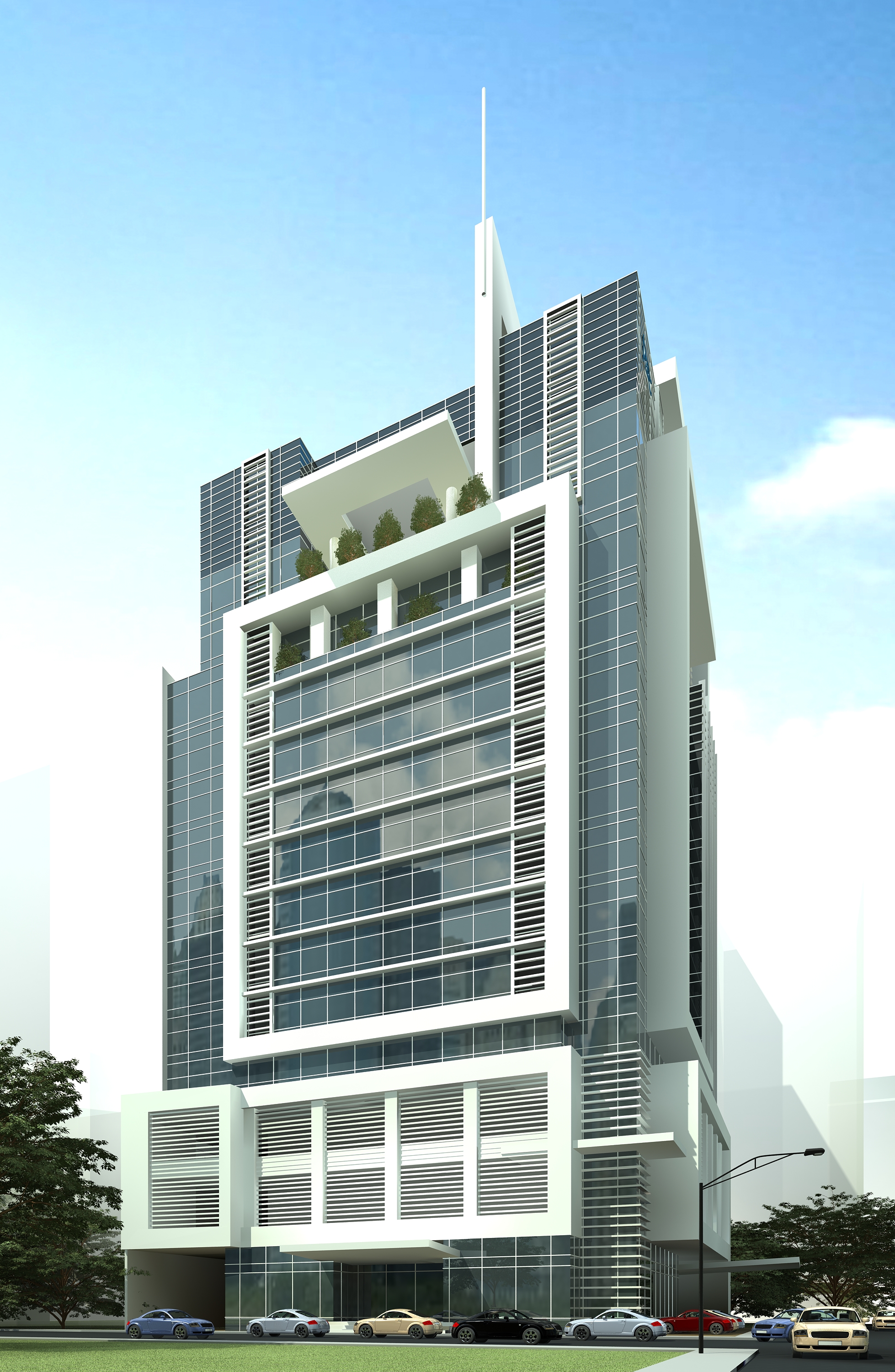 15 storey mixed use building - Architizer