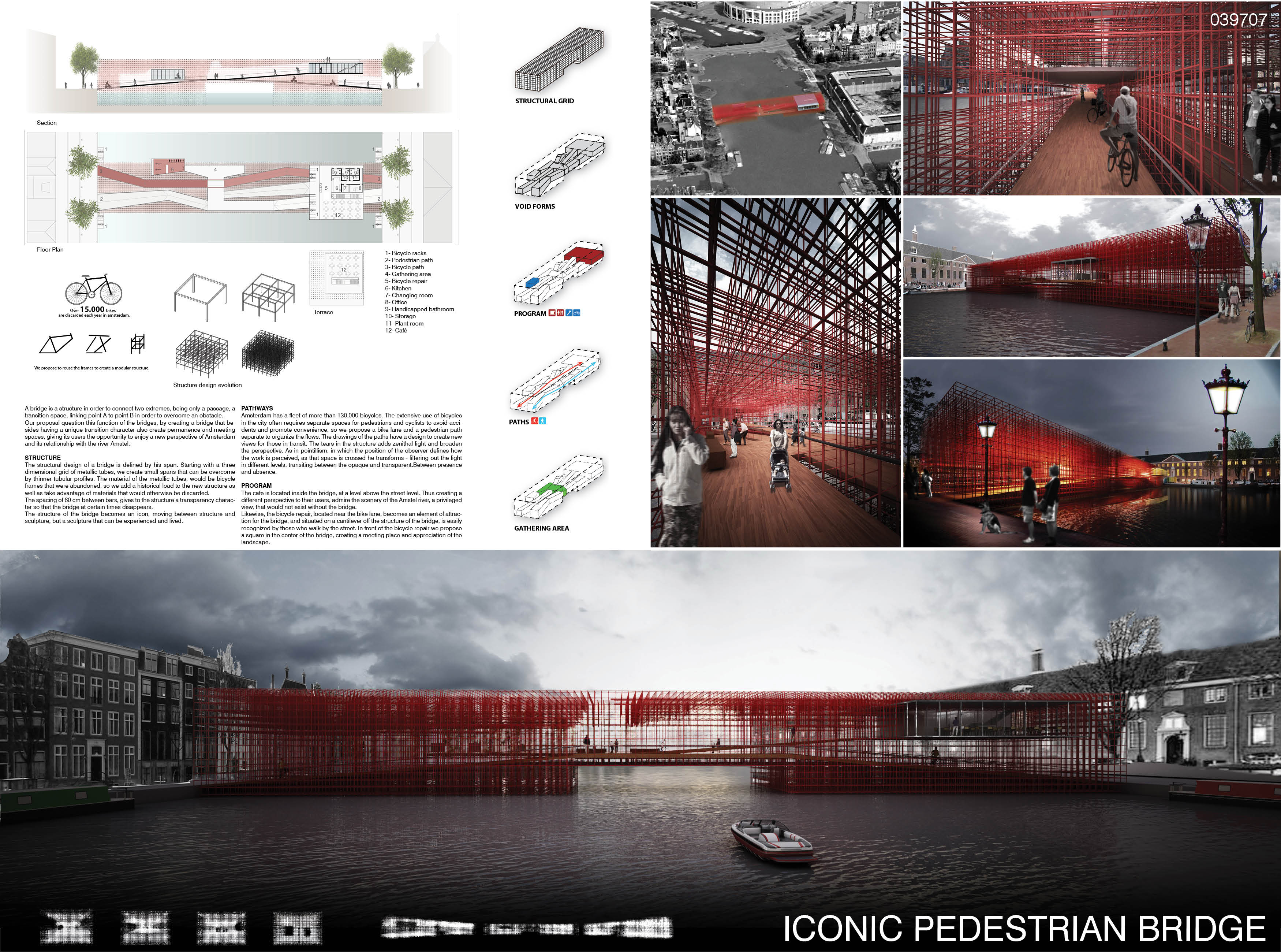 iconic Pedestrian Bridge - Entry - Architizer