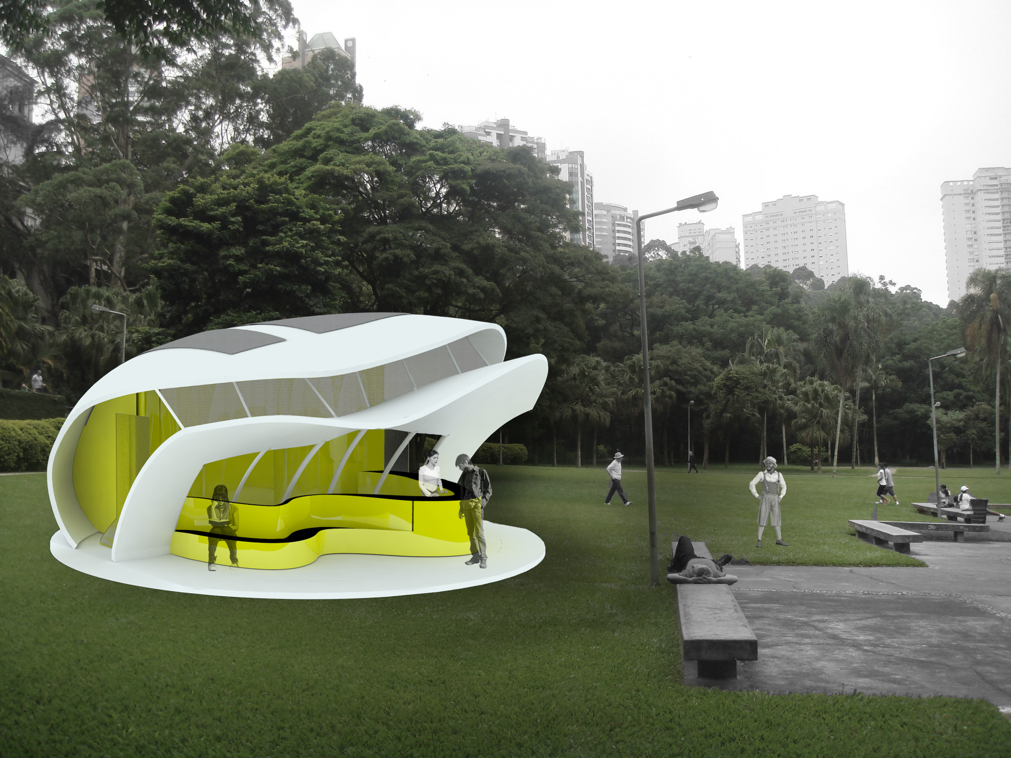 Urban Services Kiosk for Users of Public Parks in São Paulo by DEsVIaR ...