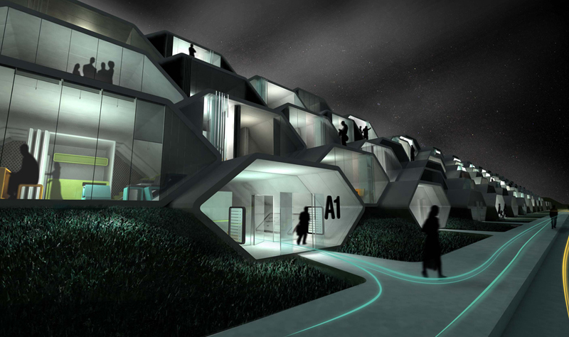 Hex Housing in Green Voids - Architizer