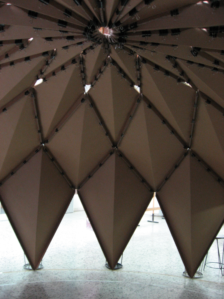 Folded paper dome - Conscious surface - expo 7 by IA- INTELLIGENT ...