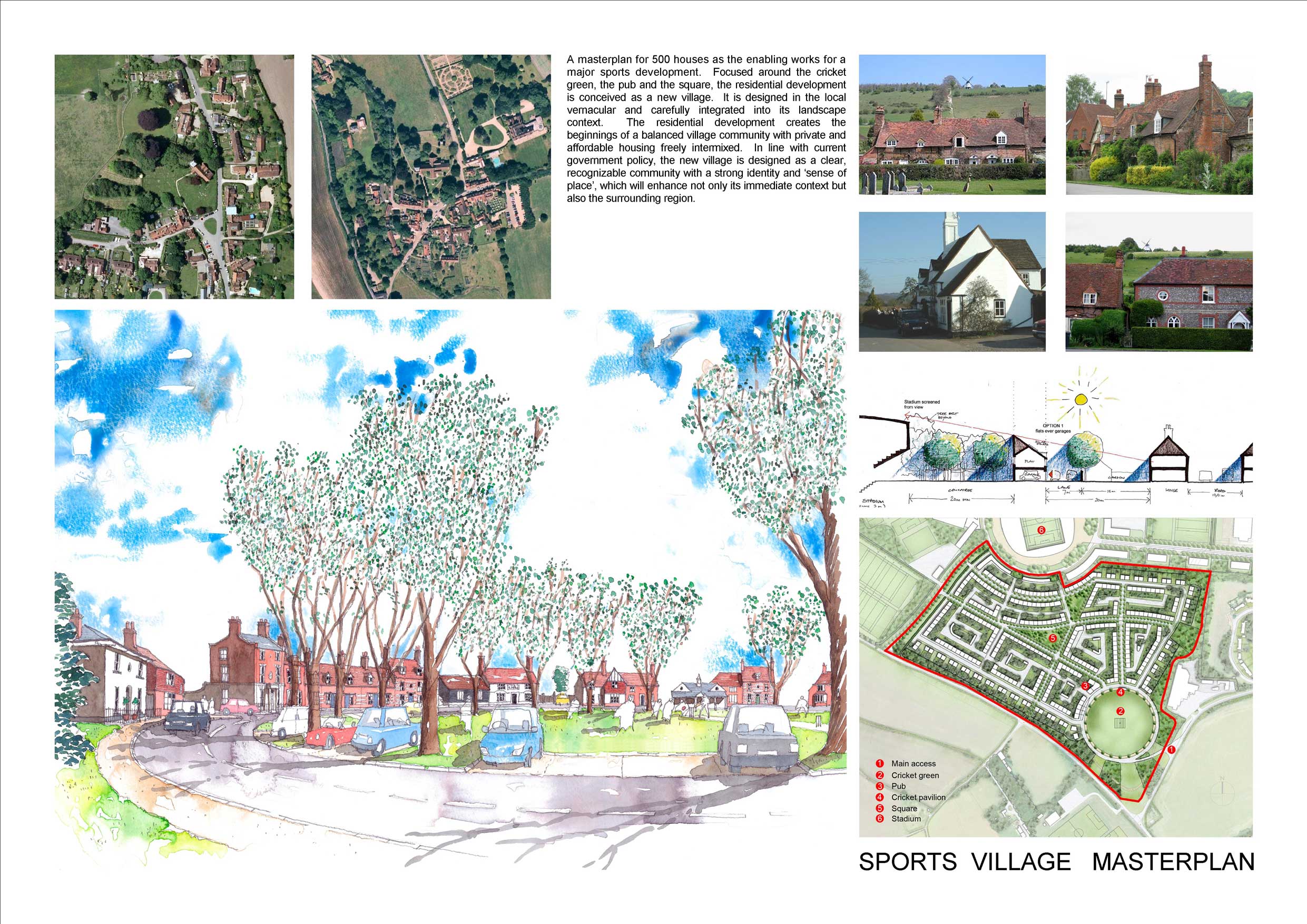 Idea 340675: Sports Village Masterplan, High Wickam, Hastings by ESHA ...