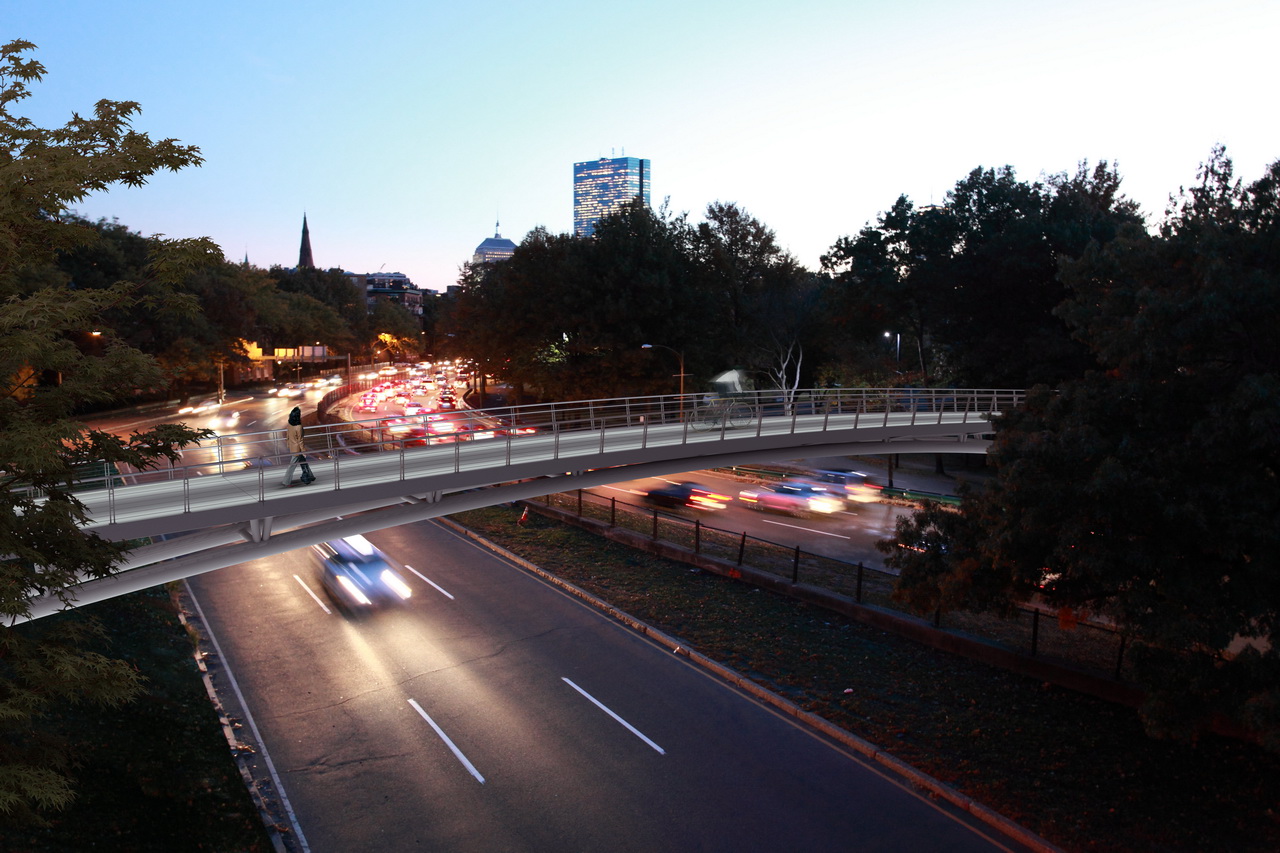 Boston Esplanade Pedestrian Bridge by Rosales + Partners - Architizer