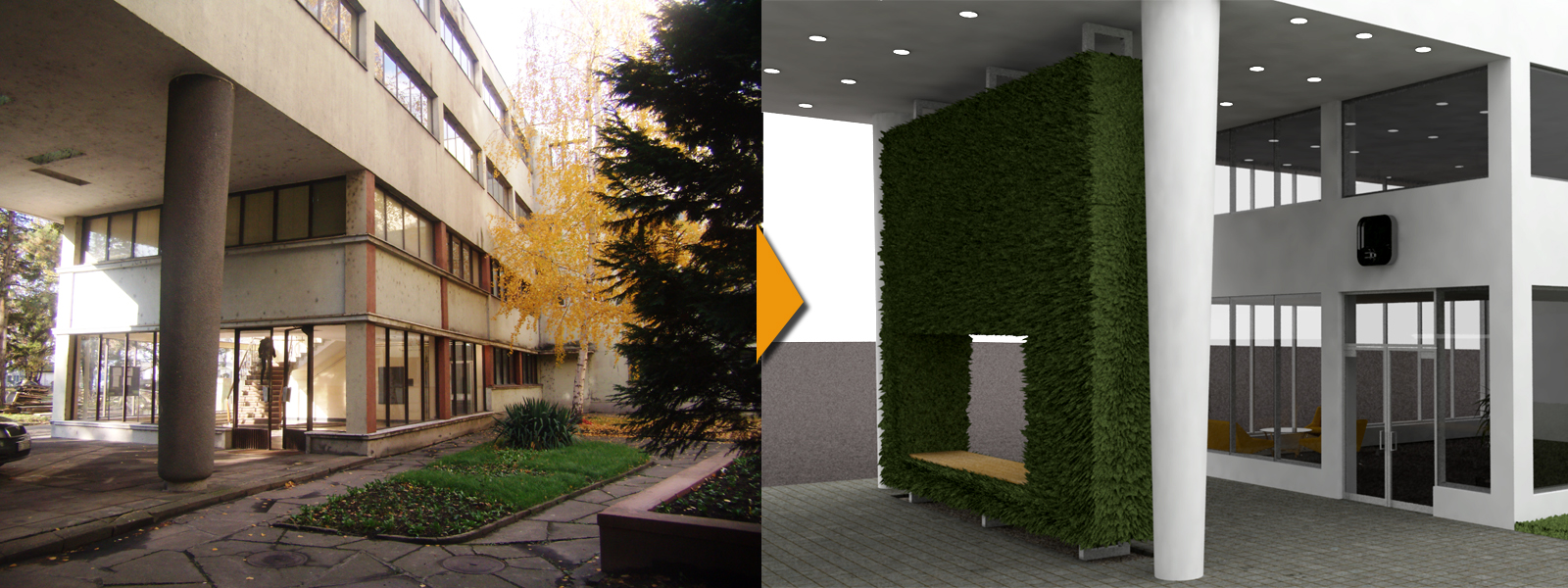 Redesign - four entrance zones - Nikola Tesla Power Plant, competition ...