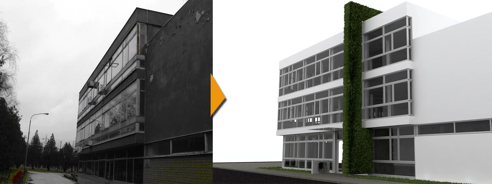 Redesign - four entrance zones - Nikola Tesla Power Plant, competition ...