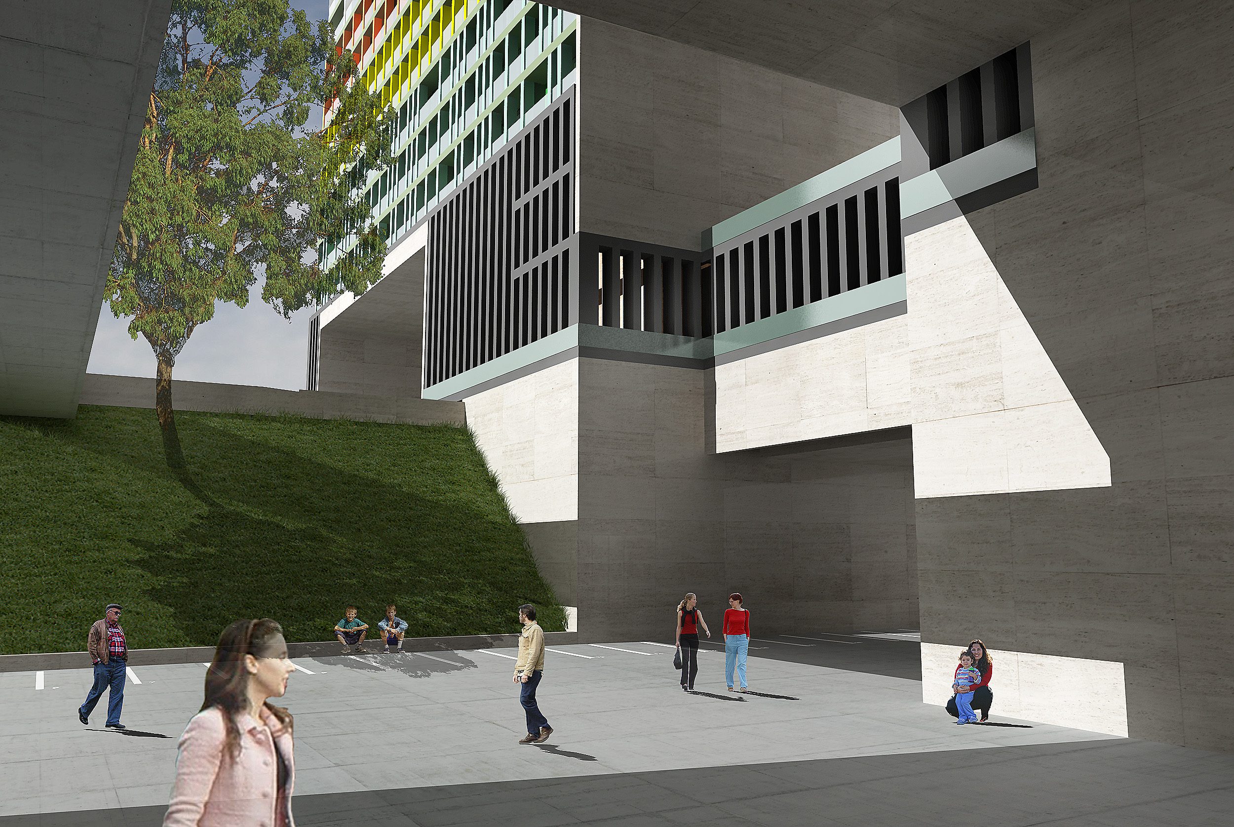 Hotel and apartement building on Tamar Mefe str. - Architizer