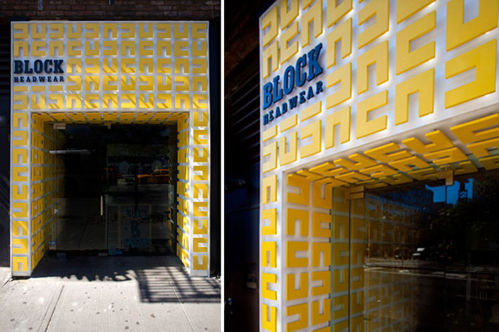 Block Headwear retail storefront design by Sergio Mannino Studio ...