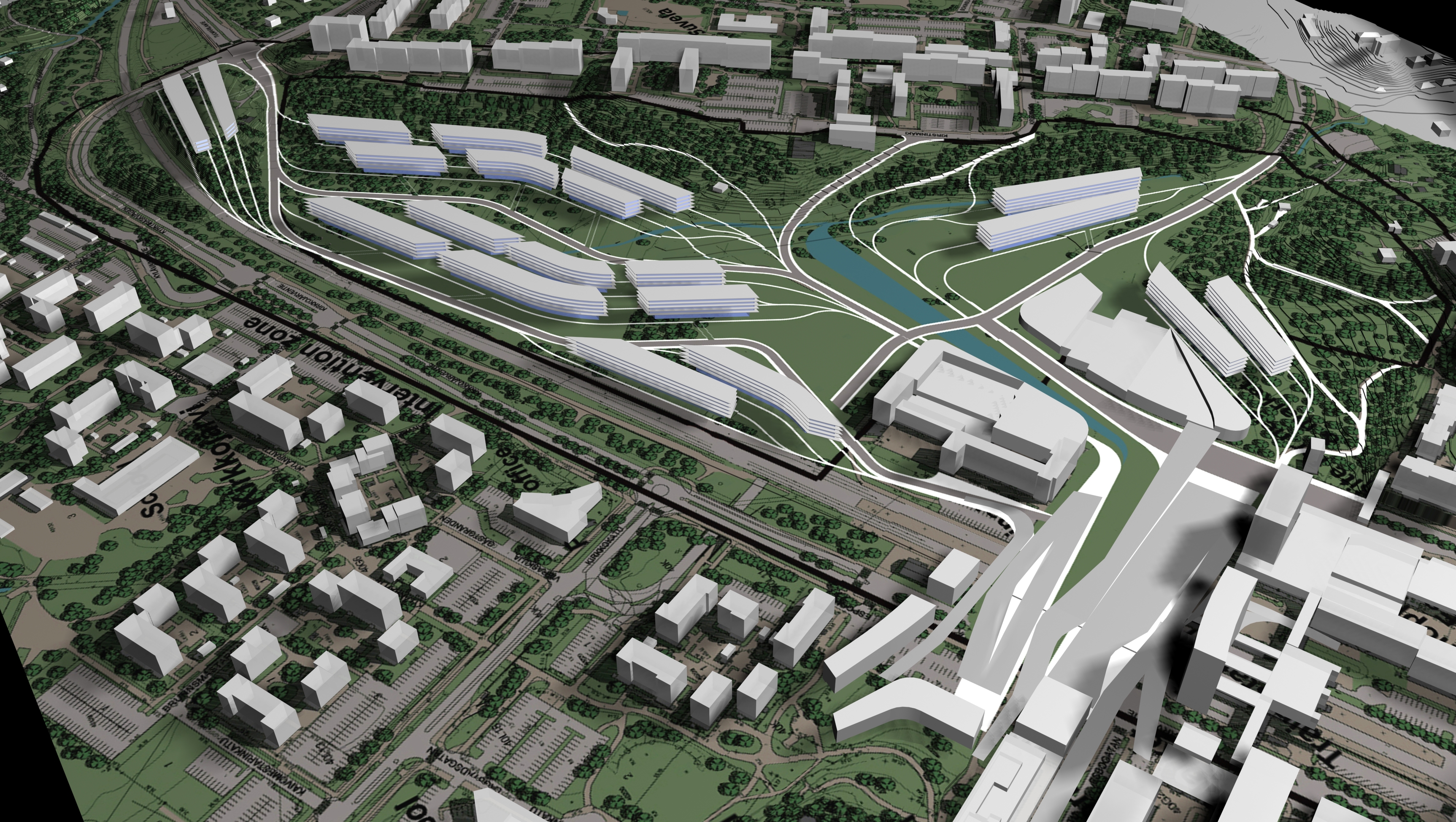 'urban thread groove' - urban development espoo (se) by unsquare ...
