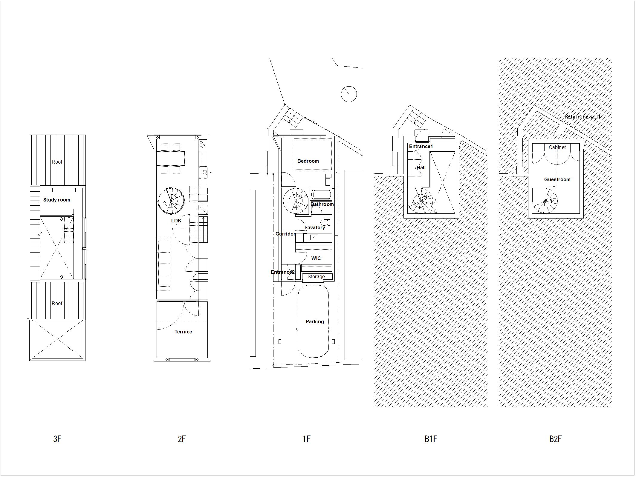 Idea 411758: Long Tall House by SpaceSpace in Meguro, Japan - Architizer