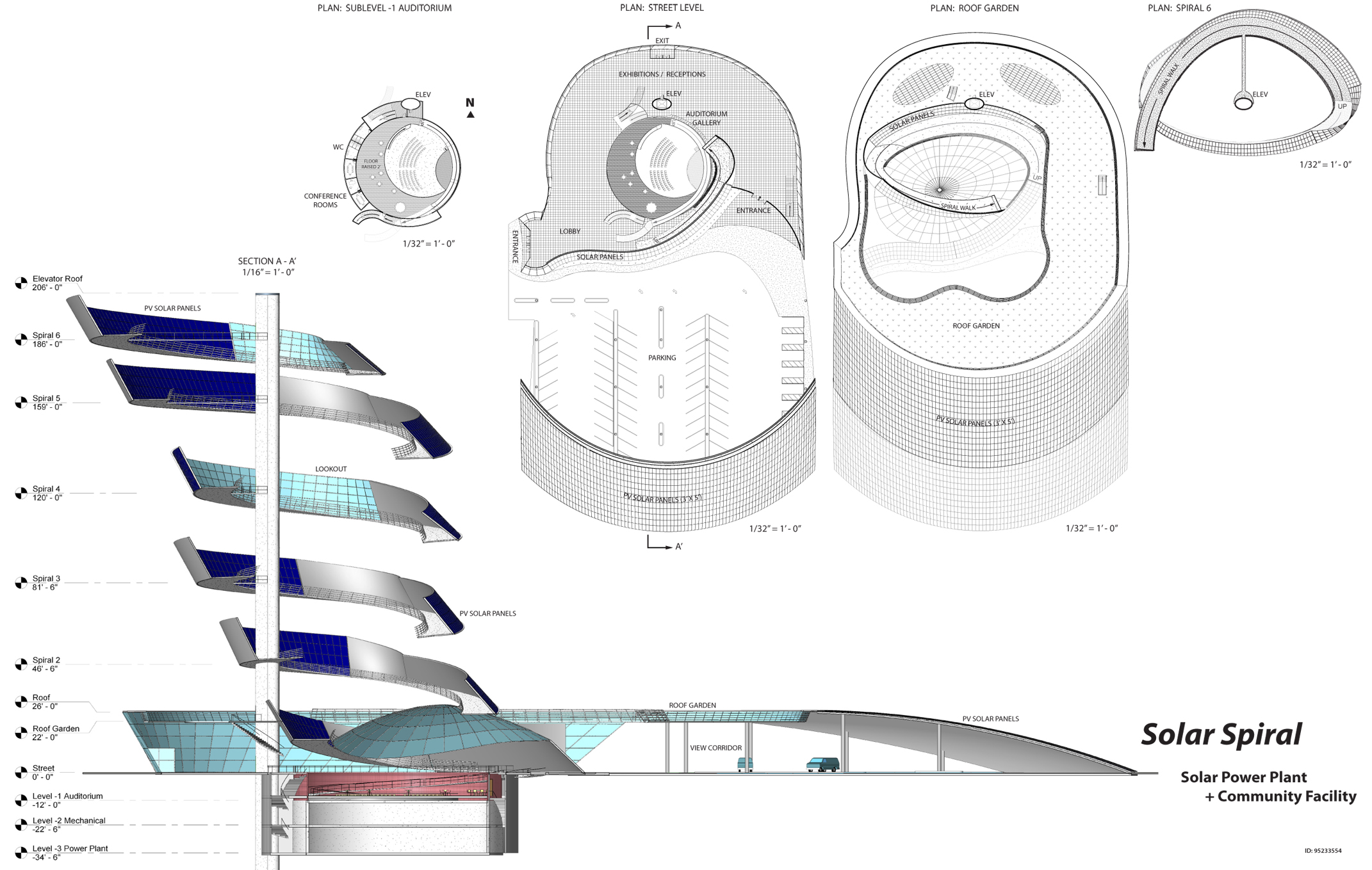 SOLAR SPIRAL for Chicago Spire Chicago Prize Competition "Mine The Gap ...