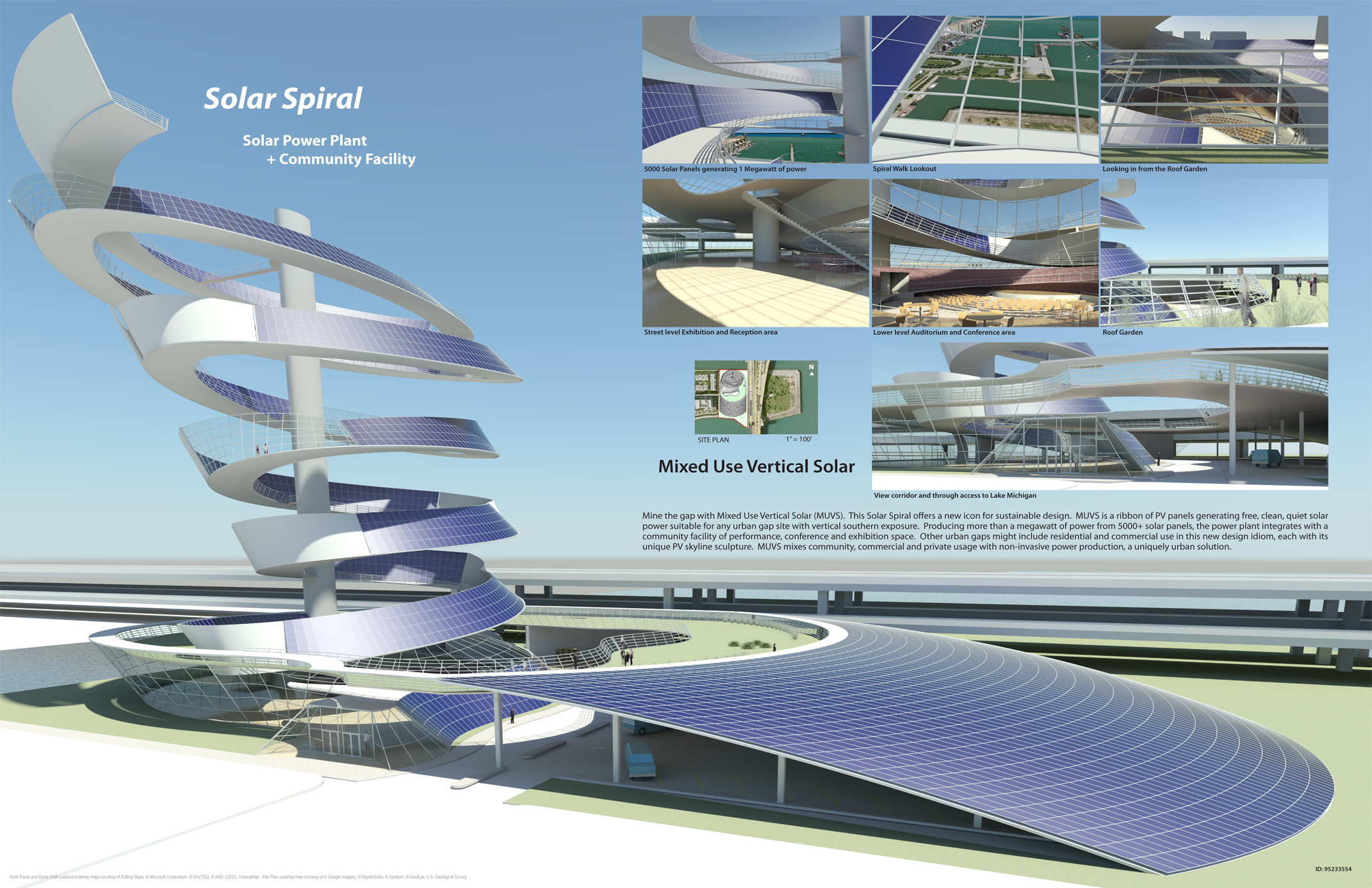 SOLAR SPIRAL for Chicago Spire Chicago Prize Competition "Mine The Gap ...