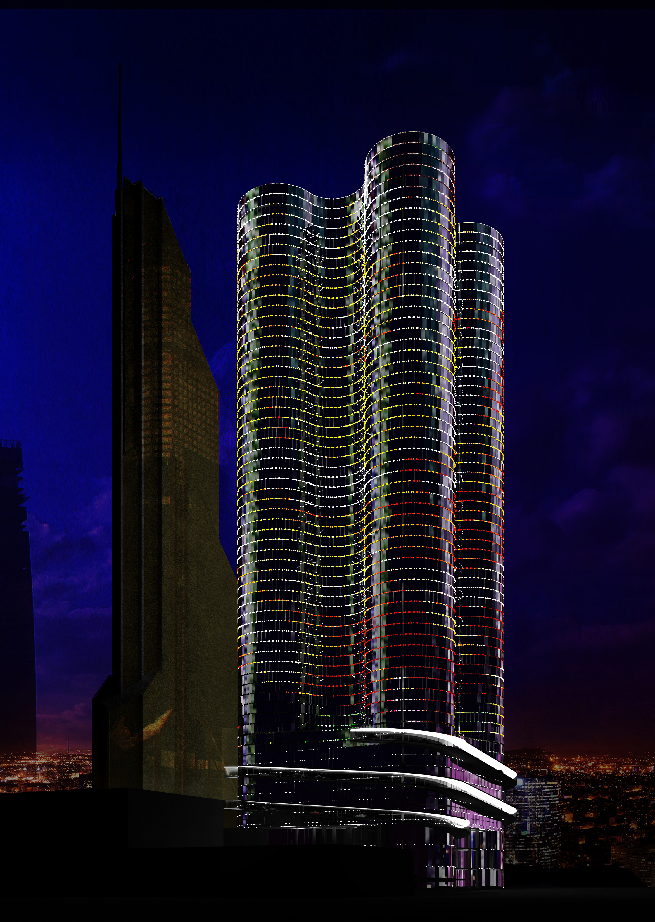 Mixed use high-rise building in "Moscow-city", plot 15 by ARCHSTRUKTURA ...