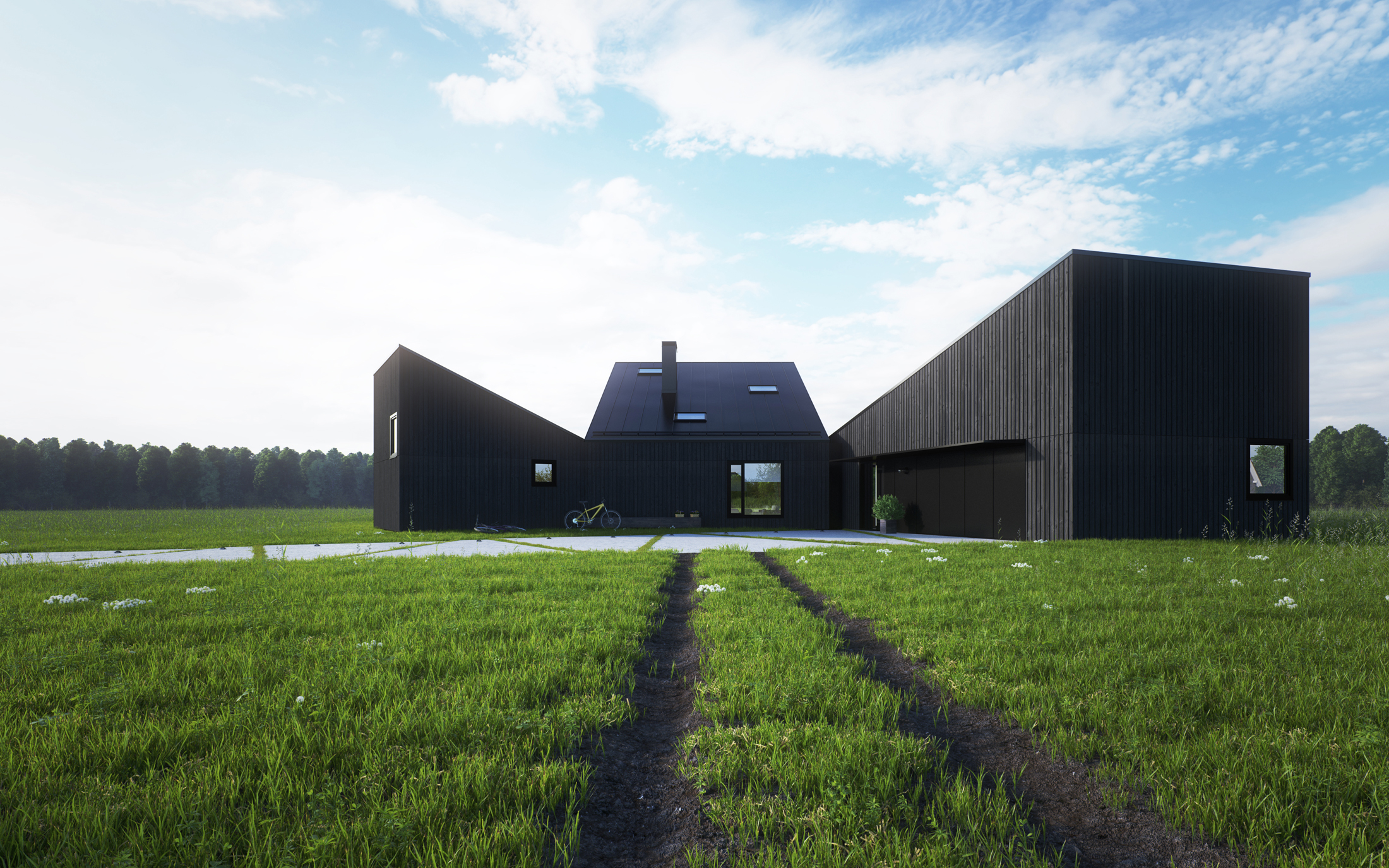 House in the Open Field - Architizer