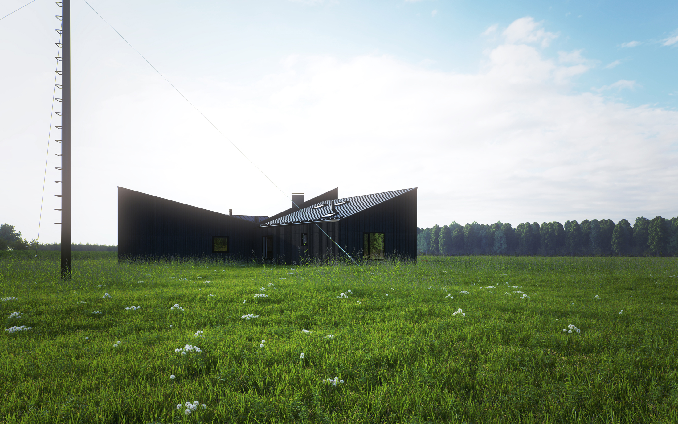House in the Open Field by ultra architects - Architizer