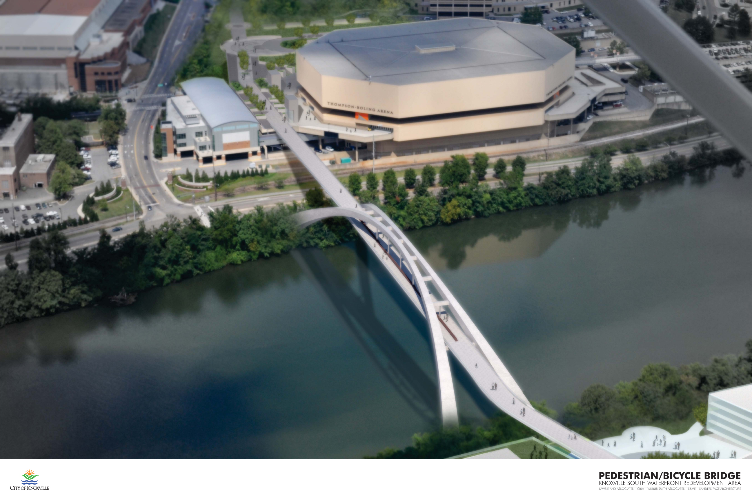 Knoxville Pedestrian and Bicycle Bridge by Sanders Pace Architecture ...
