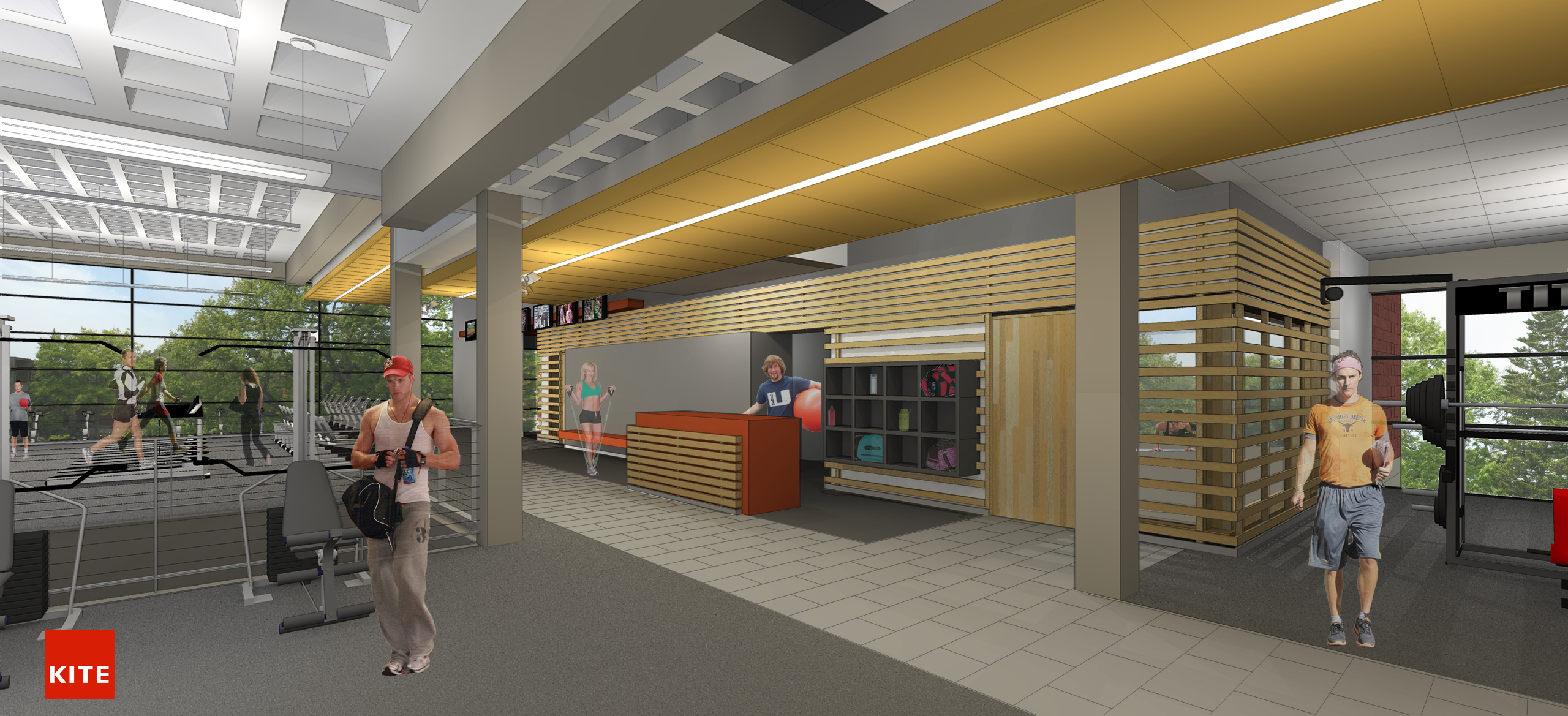 URI Wellness & Fitness Center by KITE Architects - Architizer