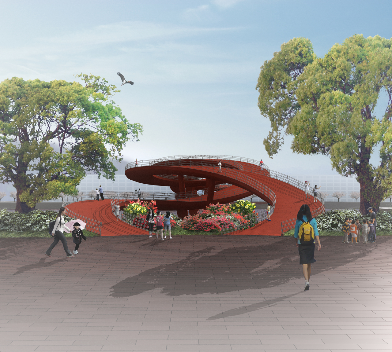 Nanhe River Landscape Bridge by WXY architecture + urban design ...