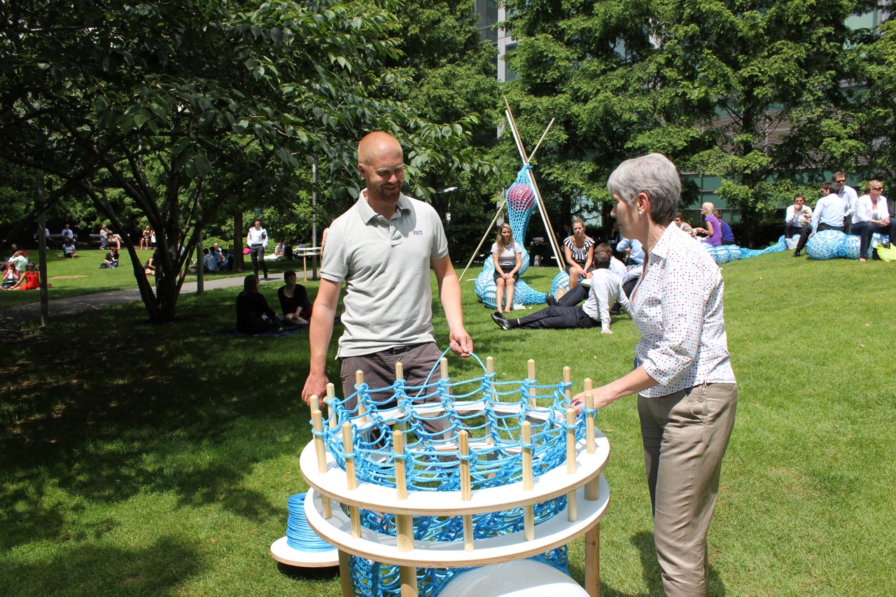 Giant Knitting Nancy - Get Knitted with your space by Superblue Design ...