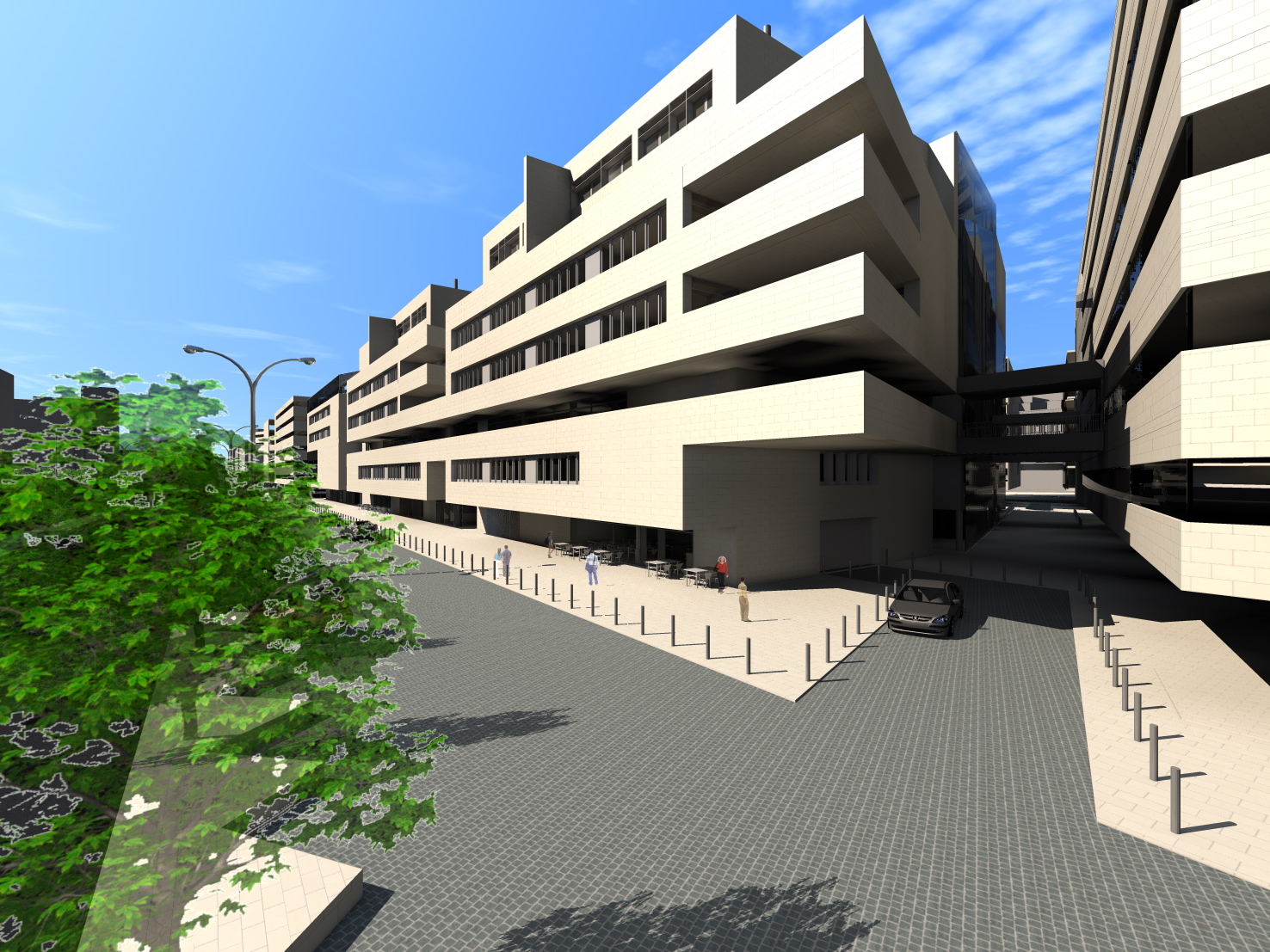Interstital Public Space - Hybrid Building in Lisbon - Architizer