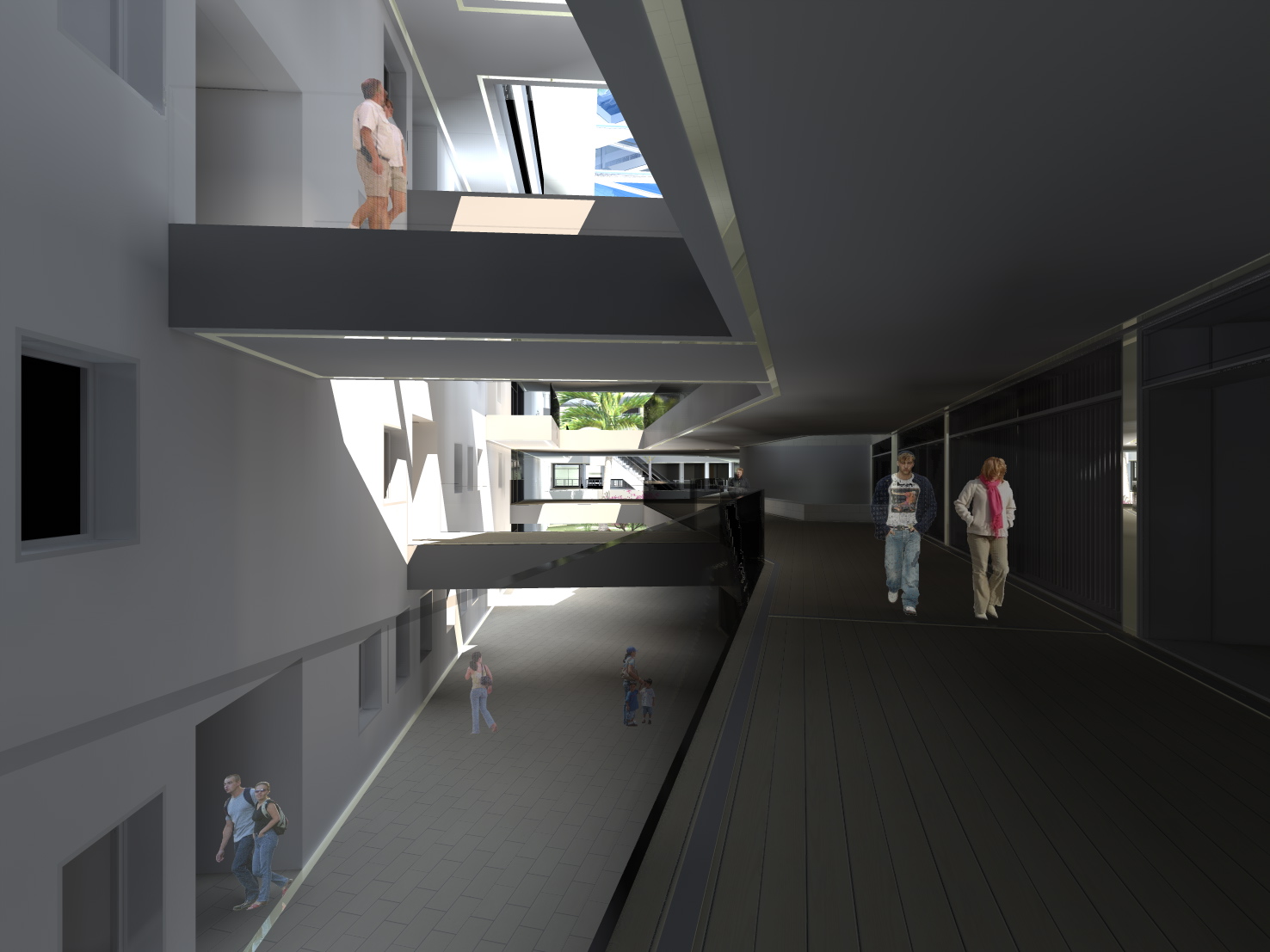 Interstital Public Space - Hybrid Building in Lisbon - Architizer