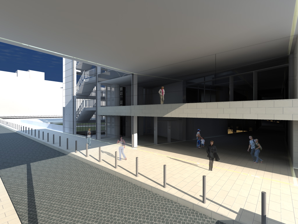 Interstital Public Space - Hybrid Building in Lisbon - Architizer