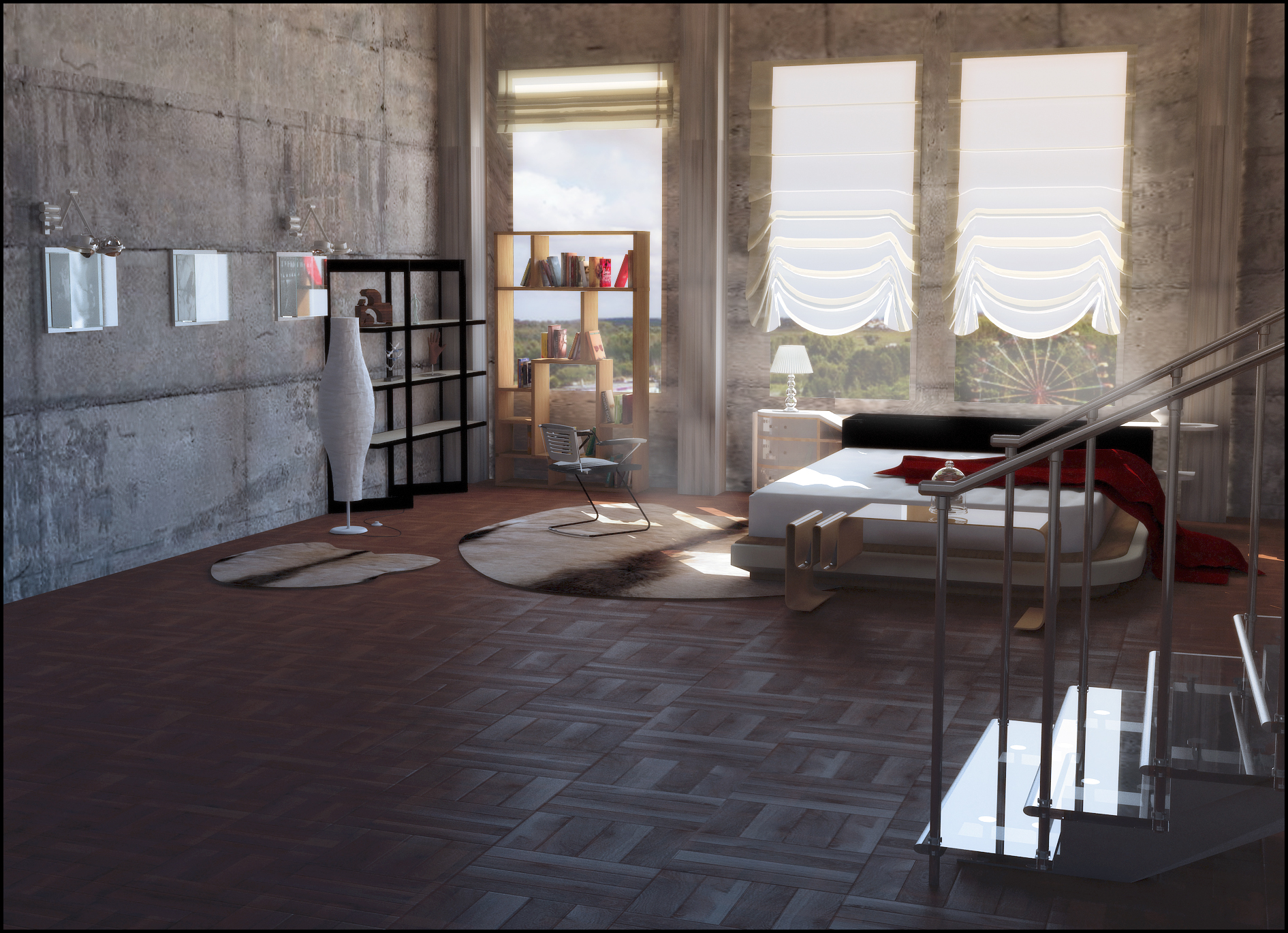 Loft hall life - Architizer