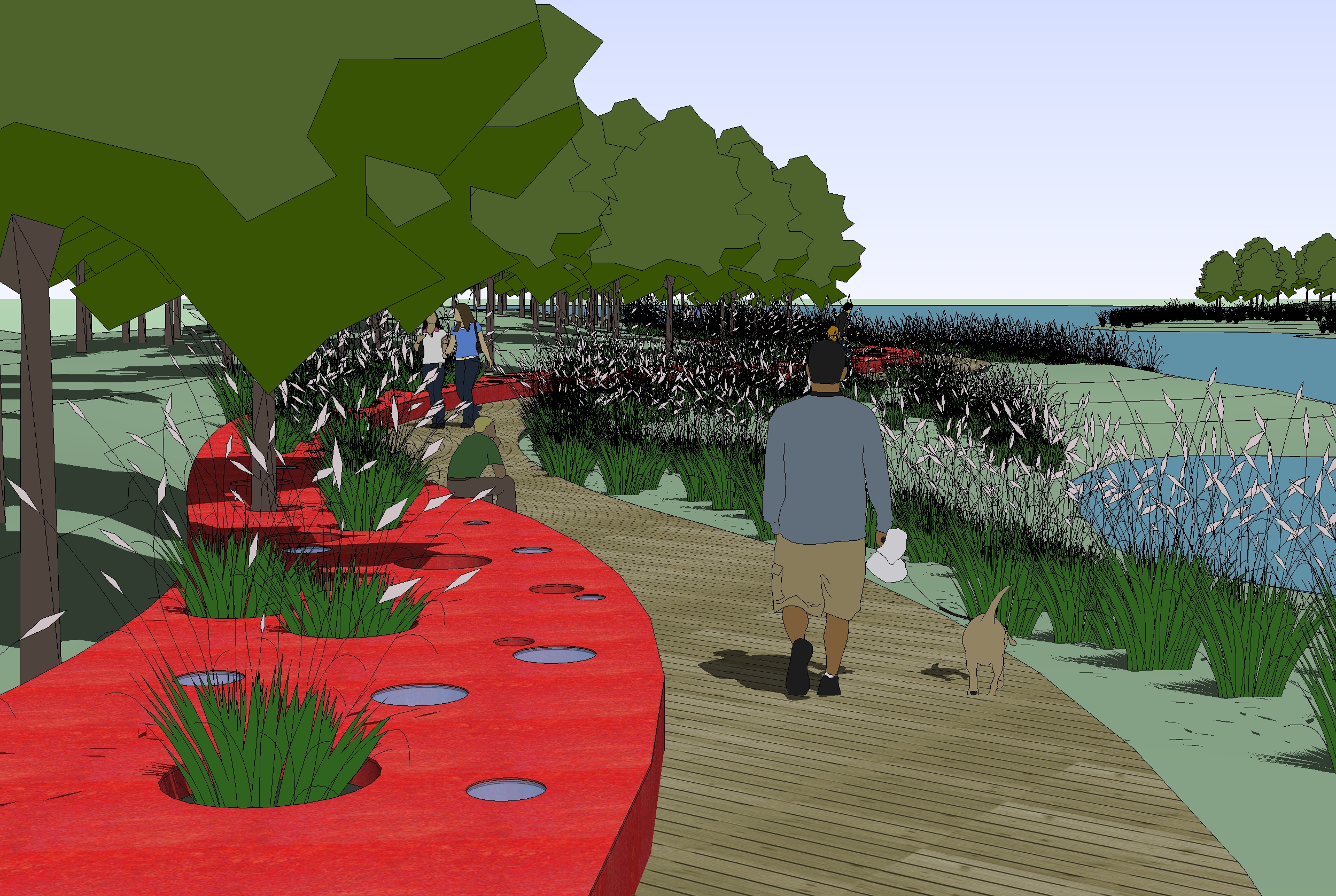 Qinhuangdao Red Ribbon Park by Turenscape Landscape Architects - Architizer