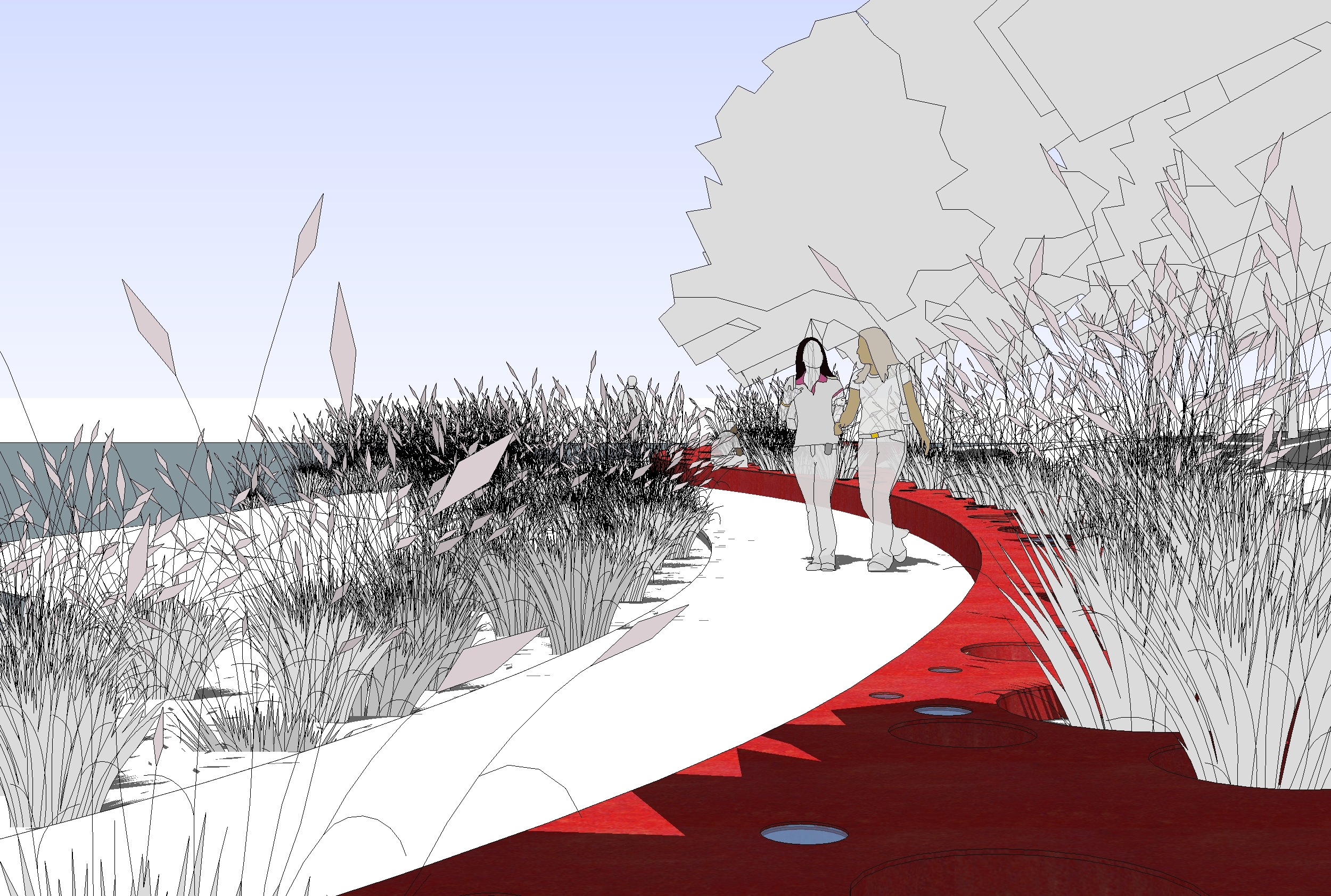 Qinhuangdao Red Ribbon Park by Turenscape Landscape Architects - Architizer