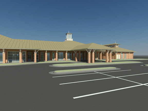 Charlotte-Monroe Executive Airport International Terminal by The Wilson ...