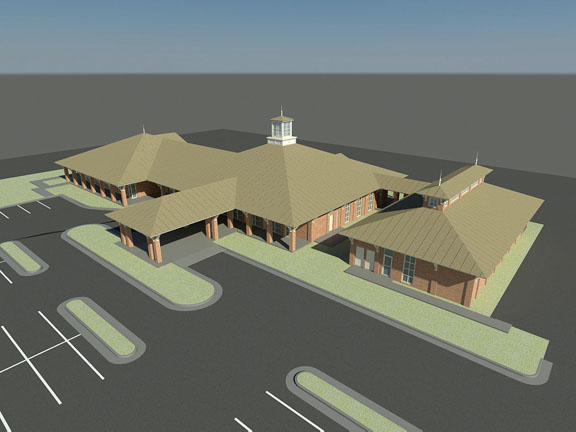 Charlotte-Monroe Executive Airport International Terminal by The Wilson ...