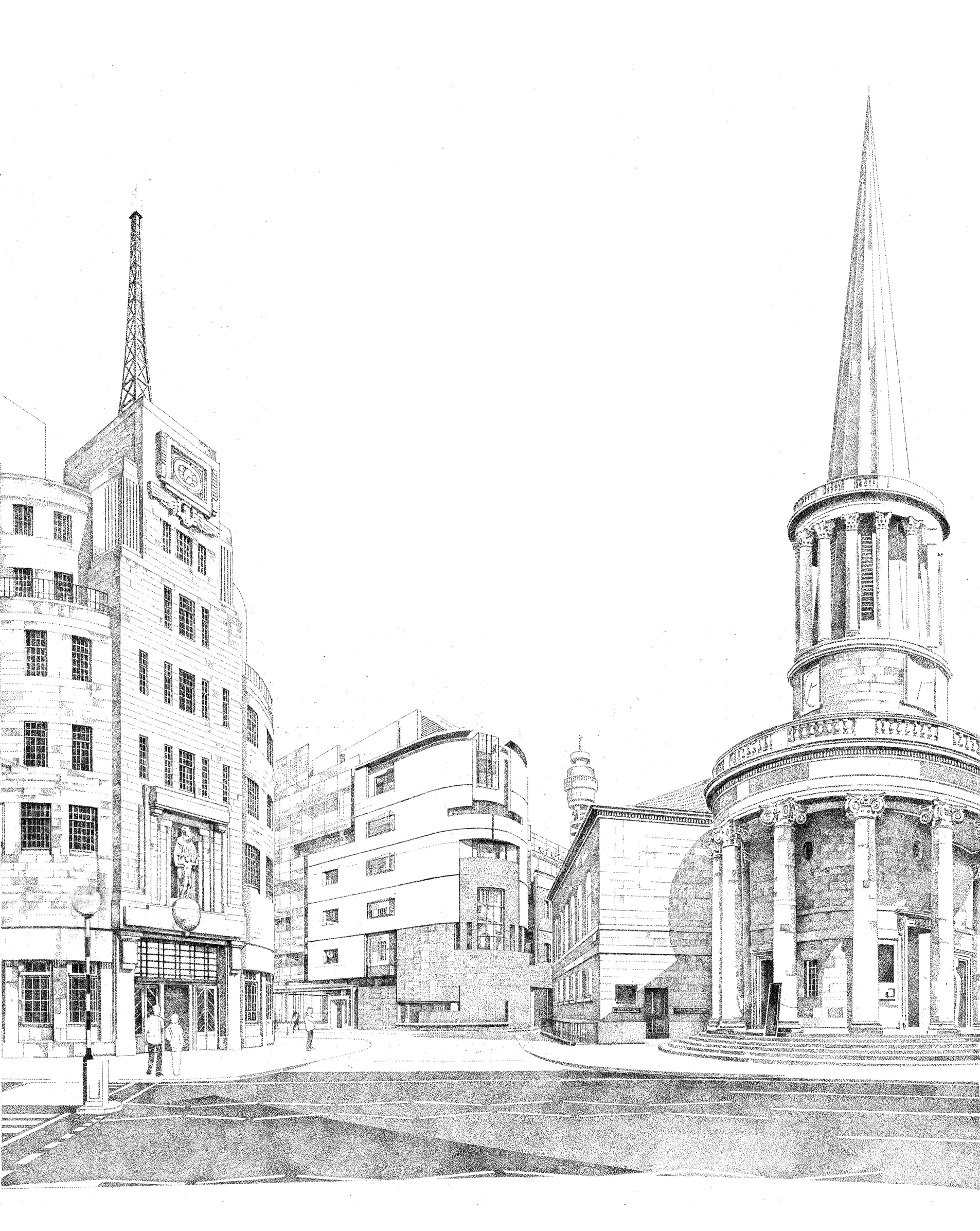 BBC Broadcasting House by MJP Architects, Sheppard Robson Architects ...