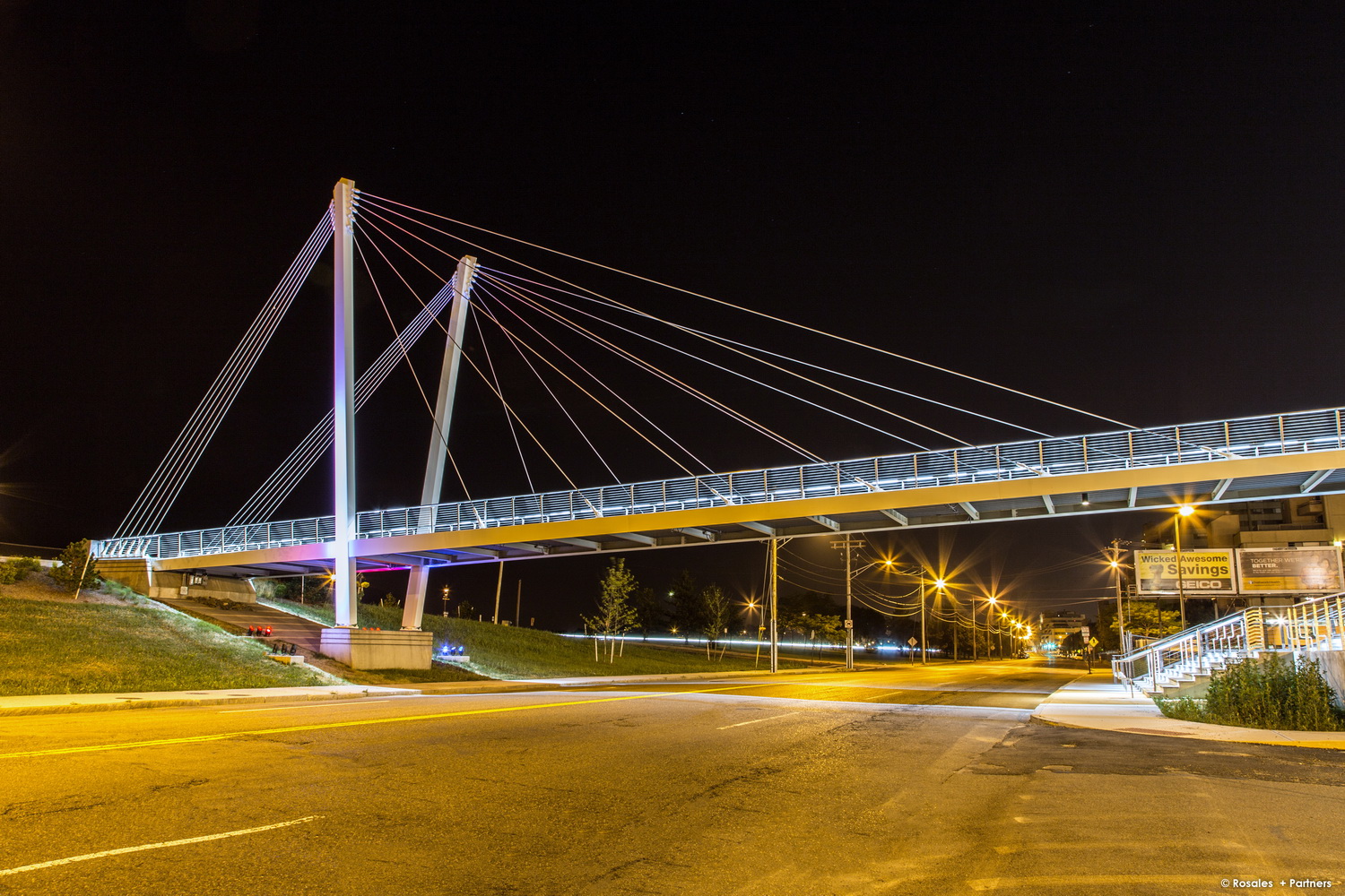 Christina and John Markey Memorial Pedestrian Bridge by Rosales ...
