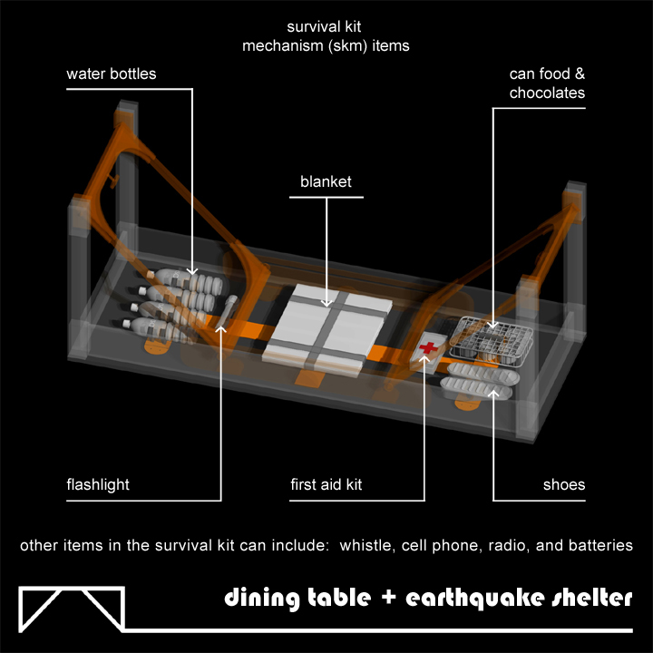 Dining Table + Earthquake Shelter - Architizer