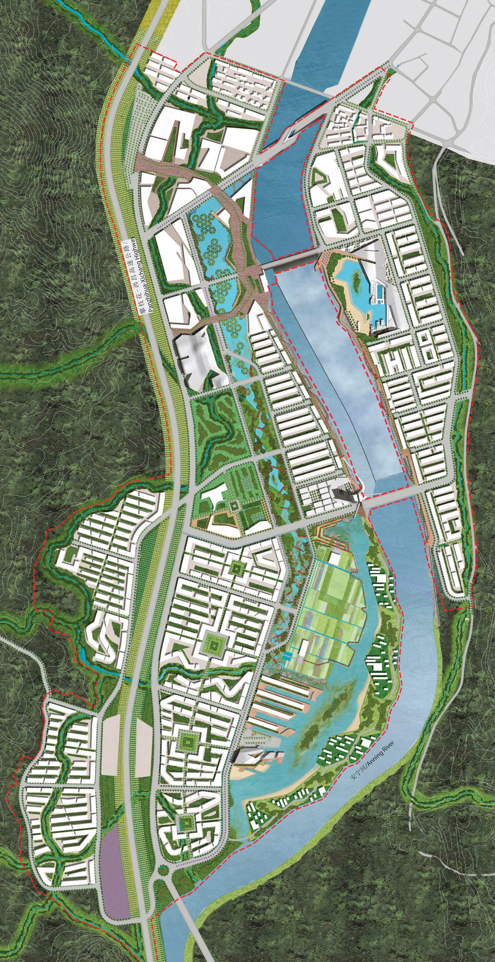 Miyi Cultural Tower and Masterplan by Studio Shift - Architizer