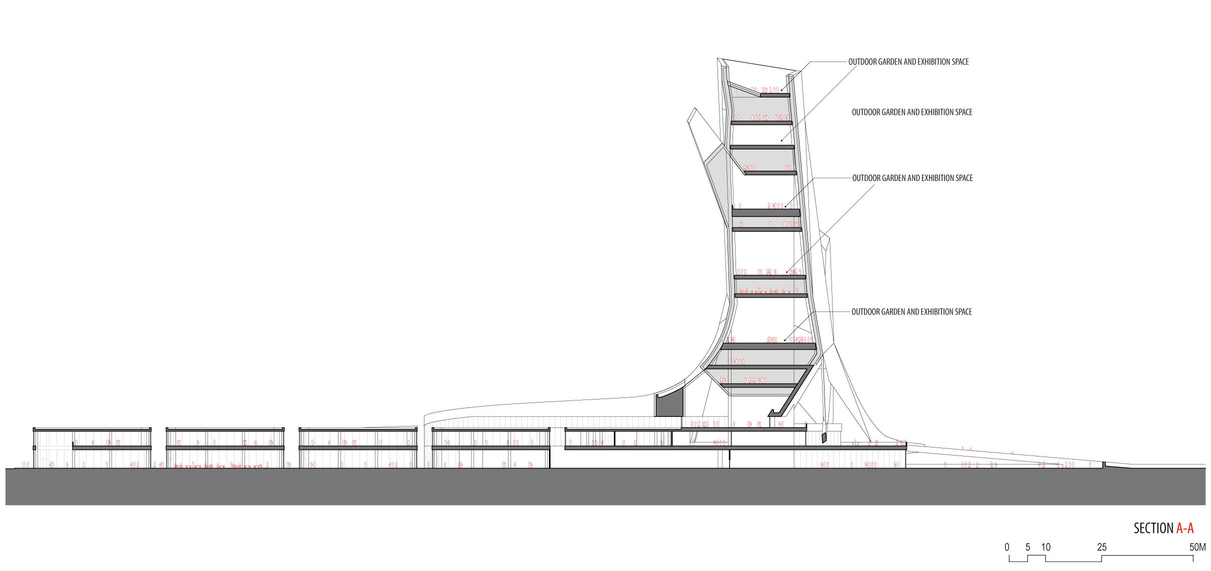 Miyi Cultural Tower and Masterplan by Studio Shift - Architizer
